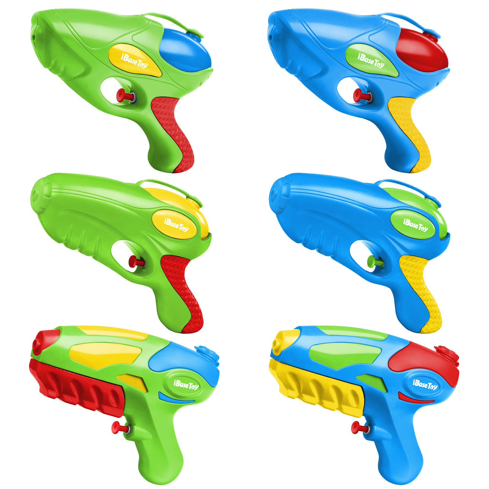 IBASETOY 6pcs Safe 17 Feet Water Guns Water Shoote... – Grandado