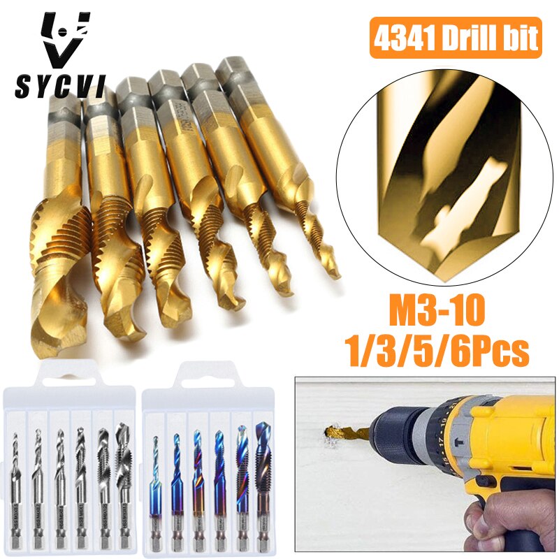 6Pc Hss-Samengestelde Tap Boren Kobalt Kranen Metr... – Vicedeal