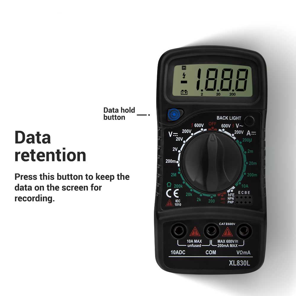 XL830L Digitale Multimeter ESR Meter AC DC Testers... – Vicedeal