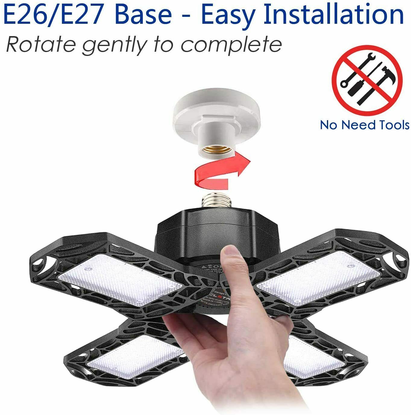 E26 E27 Deformable LED Garage Lights Super Brightn... – Vicedeal