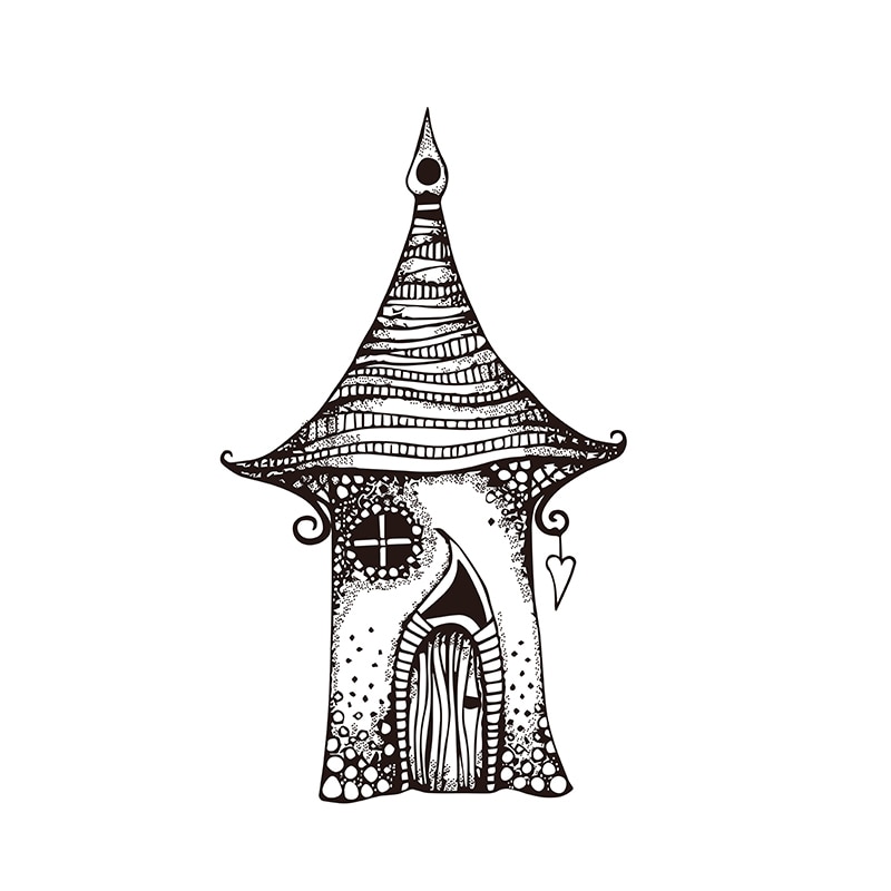 fairy house Transparent Clear Silicone Stamp/Seal ... – Grandado