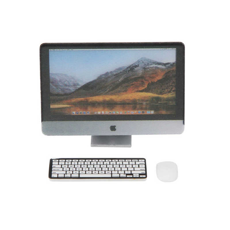 Dollhouse 1:12 1:12 Miniature Computer Set Screen ... – Grandado