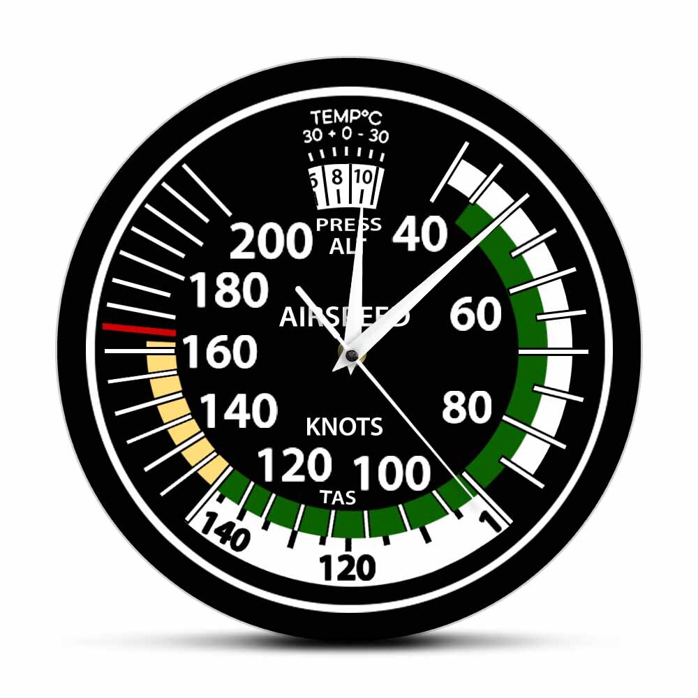 Airspeed Indicator Wall Clock For Pilot Home Décor... – Grandado