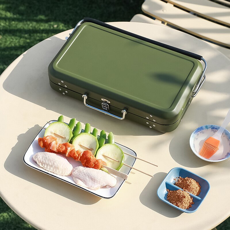 Tragbare Grill Herd Outdoor BBQ Grill Terrasse Fol... – Grandado