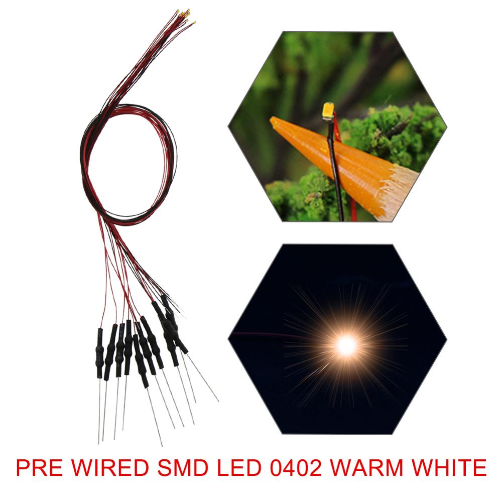 20pcs Pre-wired SMD 0402 LED Light Model Train Pre... – Vicedeal