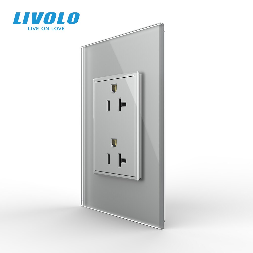 Livolo US standard 20A Wall Power Socket, Double 3... – Grandado