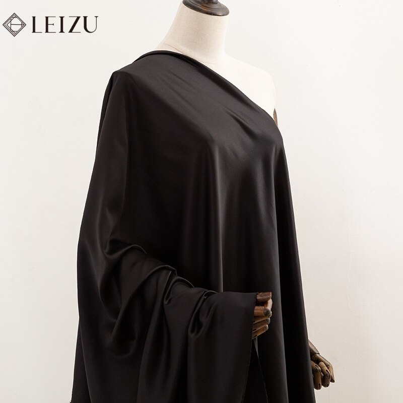 Soft Polyester Navy Satin Wedding Dress Fabric By ... – Grandado