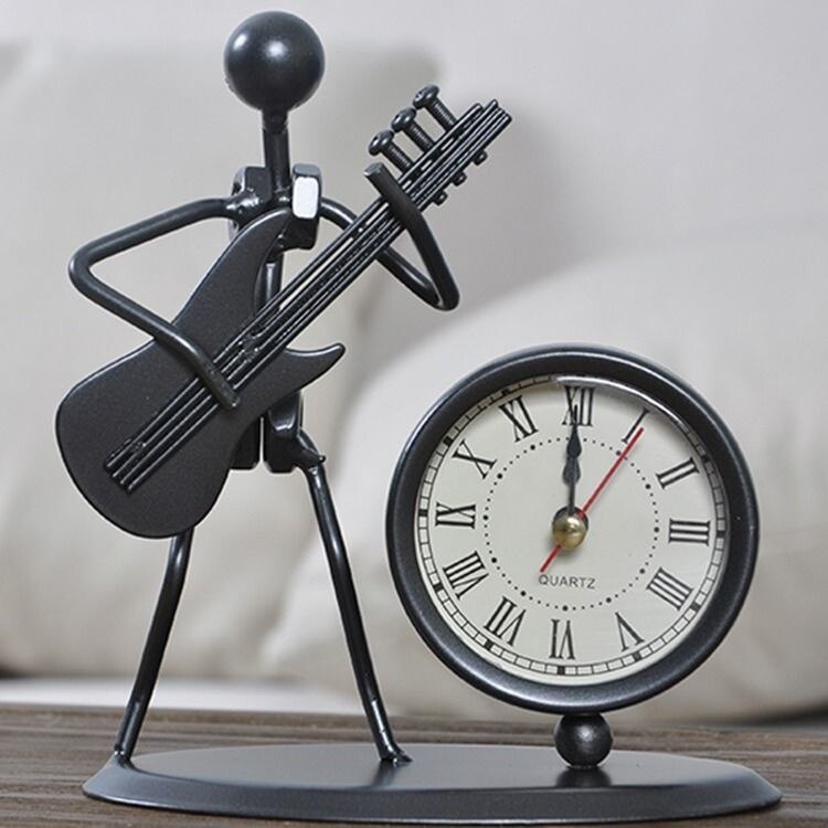 European Antique Iron Clock Room Vintage Clock Tab... – Vicedeal