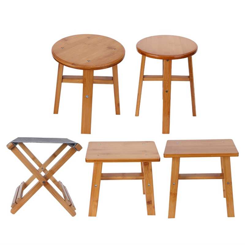 Multipurpose Small Bamboo Stool Low Stool Children... – Vicedeal