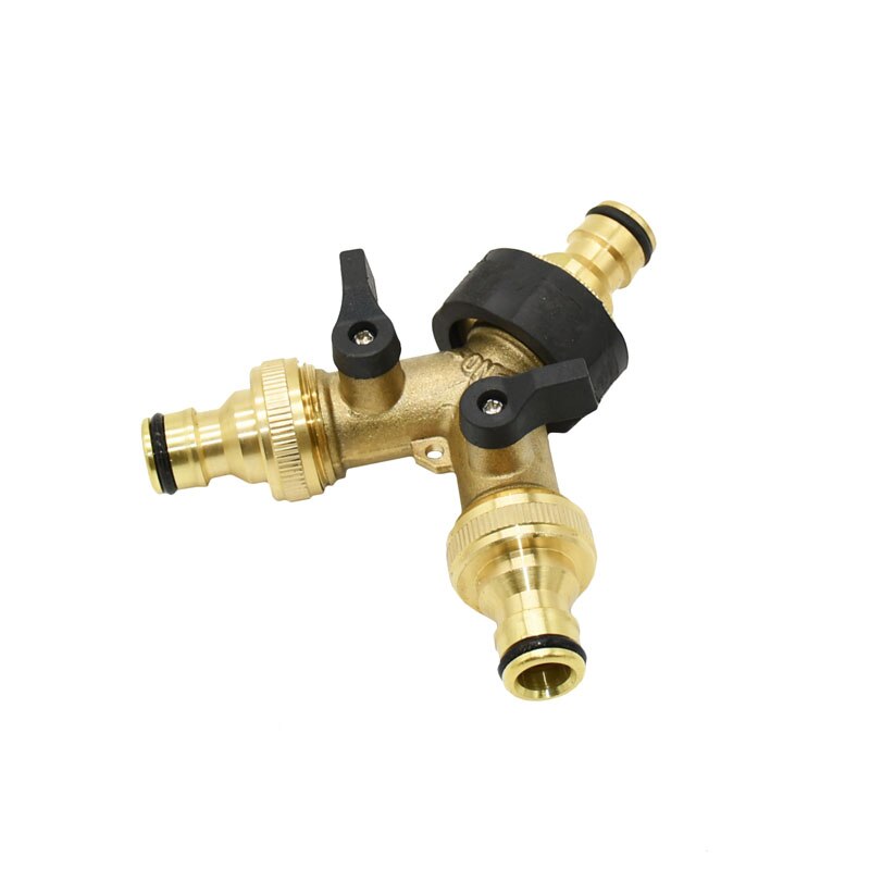 Brass 3/4 Thread 2-way Garden tap water splitter Y... – Grandado