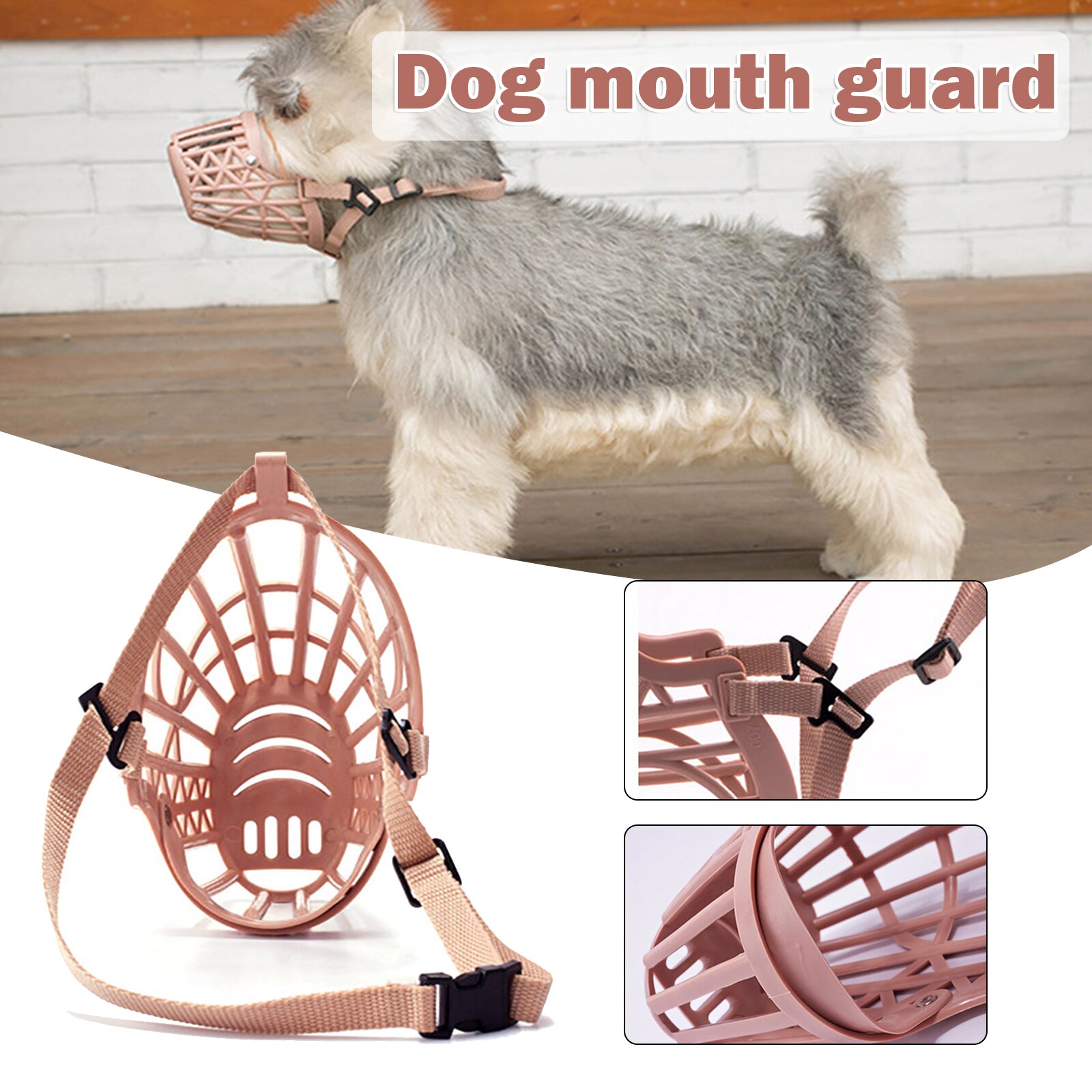 Large Pet Dog Basket Muzzle Mouth Cover Mesh Cage ... – Grandado