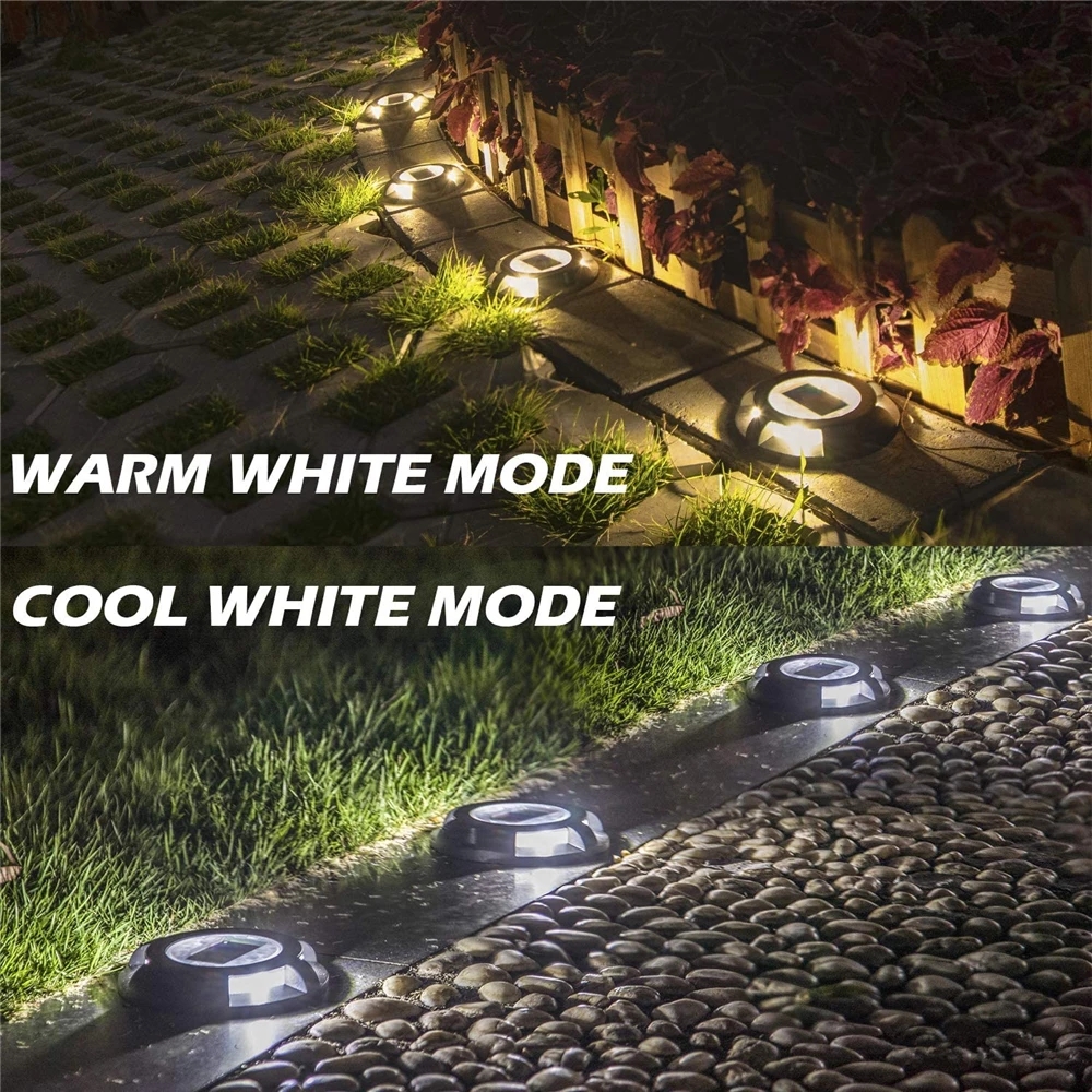 LED Solar Floor Light IP68 Outdoor Waterproof Road... – Grandado