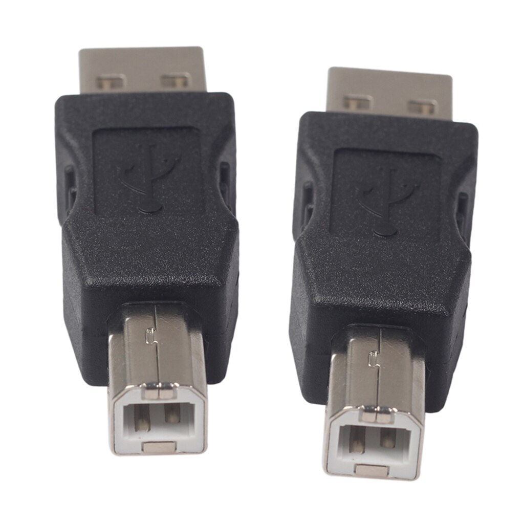 2pcs Usb Type A Male To Usb Type B Male Connector Grandado