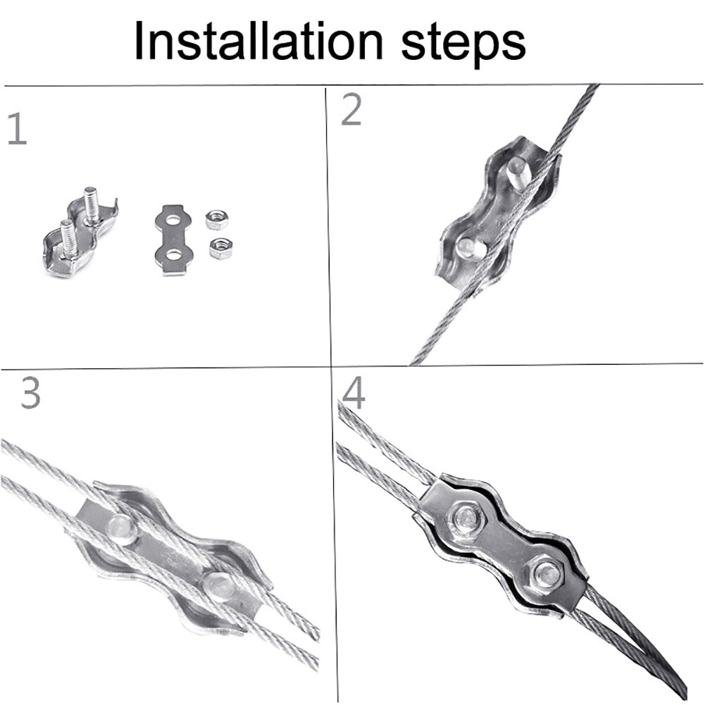 2Pcs M2/M3/M4/M5/M8 Stainless Steel Wire Rope Dura... – Grandado