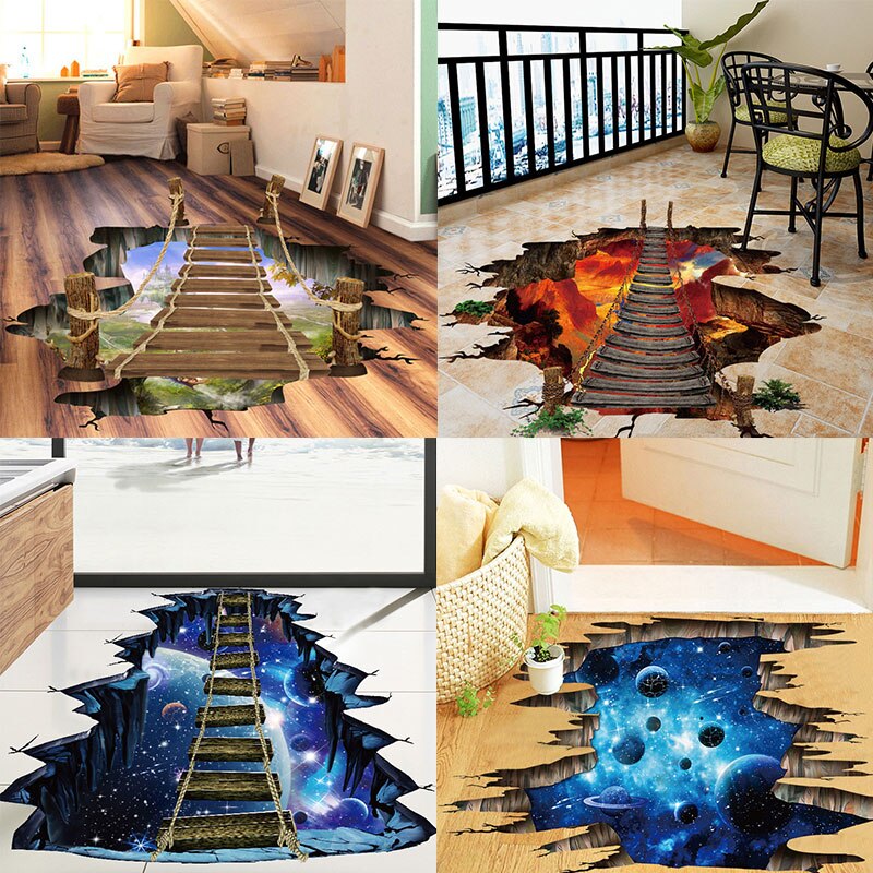 Large 3D Cosmic Space Window Wall Sticker Galaxy S... – Vicedeal