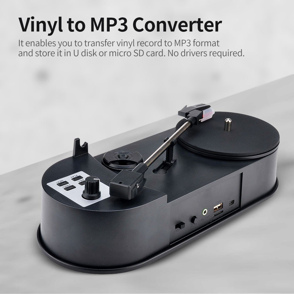 Direct-drive Vinyl to MP3 Converter Turntable to M... – Vicedeal