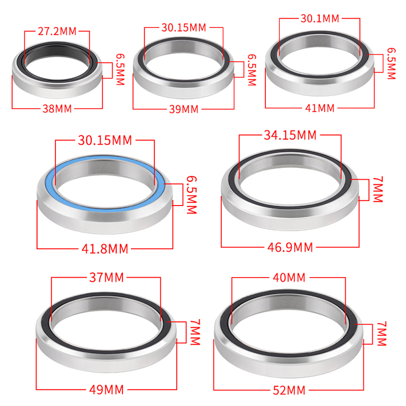 MUQZI Bike Headset Bearing 38 39 41 41.8 46.9 49 5... – Grandado