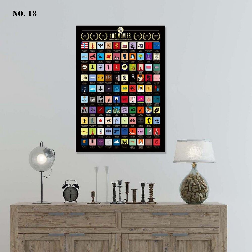 Scratch Off Poster 100 Movies or 100 Dates Scratch Poster Home ...