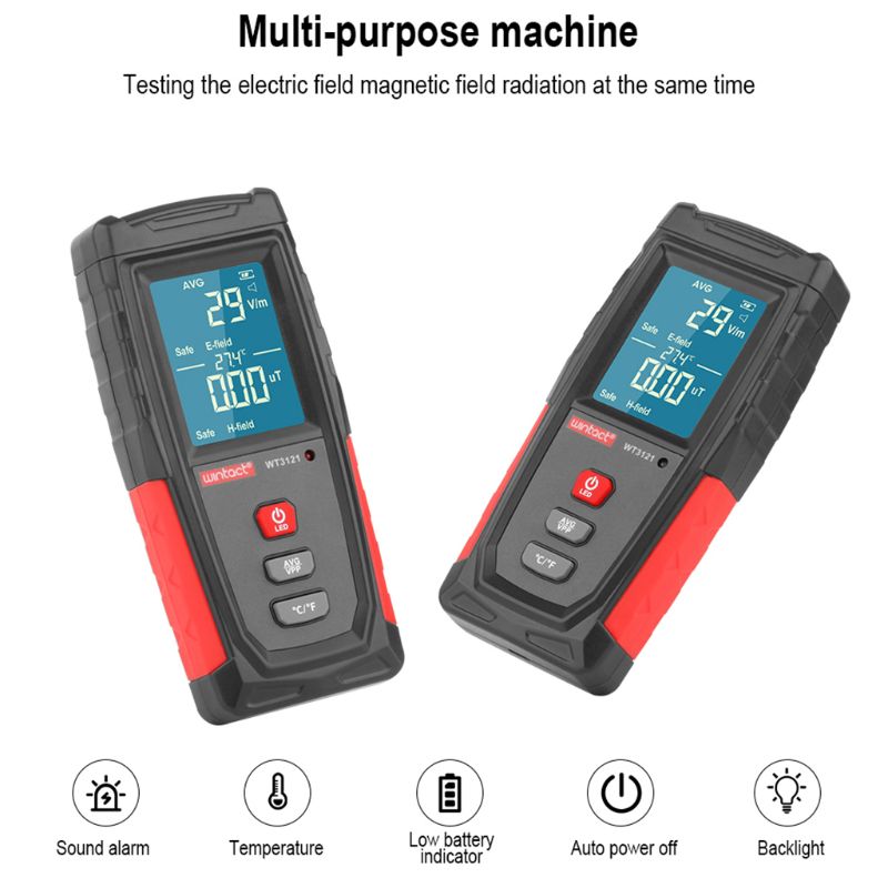 EMF Meter Electromagnetic Radiation Tester Electro... – Grandado