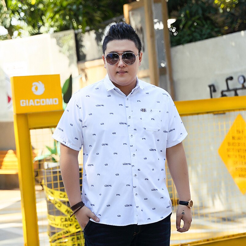 Plus Size 9XL 8XL 7XL Mannen Overhemd Modieuze Toe... – Vicedeal