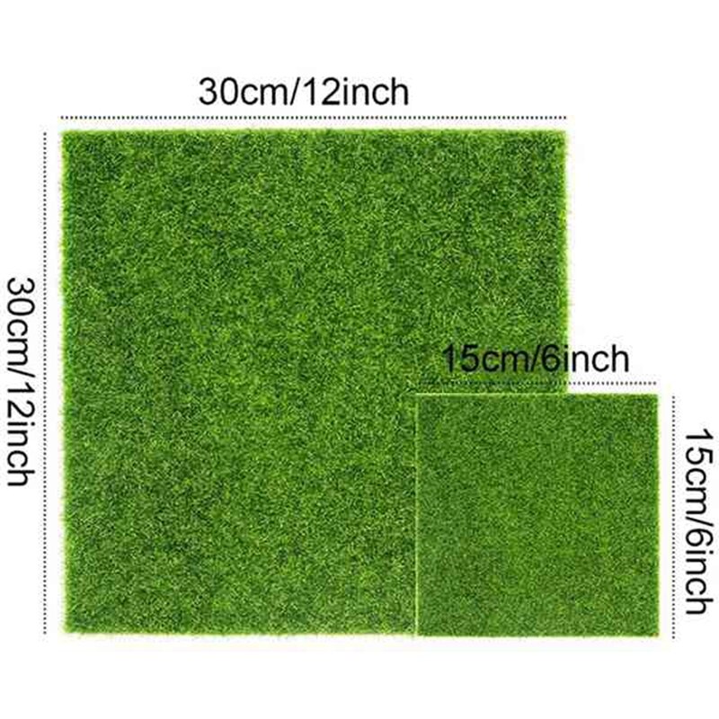6 Pieces of Artificial Turf, Miniature Grass Garde... – Grandado