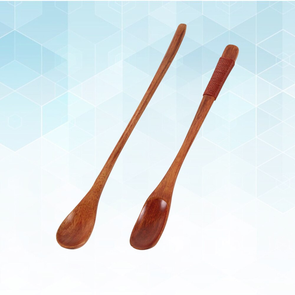 2PCS Long Handle Coffee Spoon Round Spoon Japanese... – Grandado