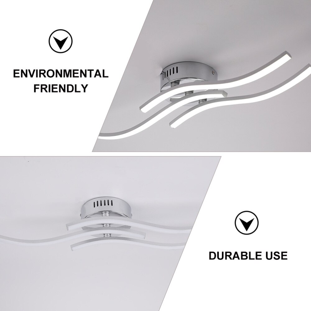 LED Ceiling Lamp Wave Shape Light For Living Room ... – Grandado