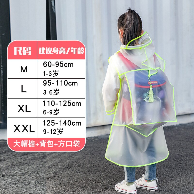 Children's Raincoat Solid Color Boys School Ba... – Grandado