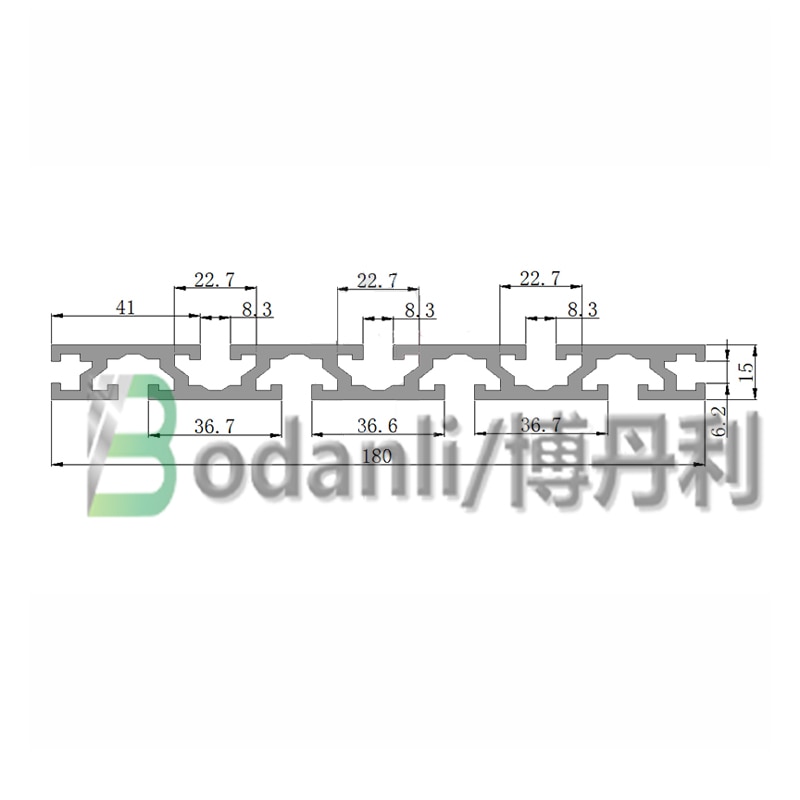 Bodanli extruded aluminum profiles white 15180 3D ... – Vicedeal