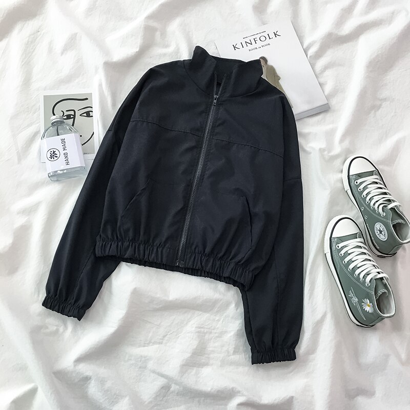 Spring Autumn Women Bomber Women Jacket Pocket Zip... – Grandado