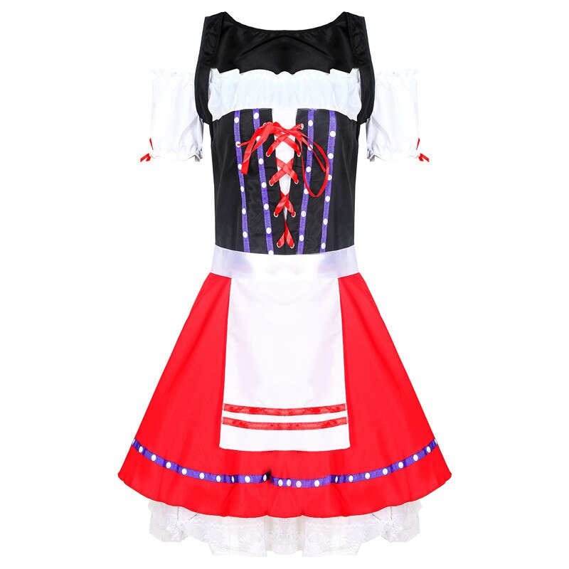 Women German Beer Girl Costume Bavarian Octoberfes Vicedeal 5008