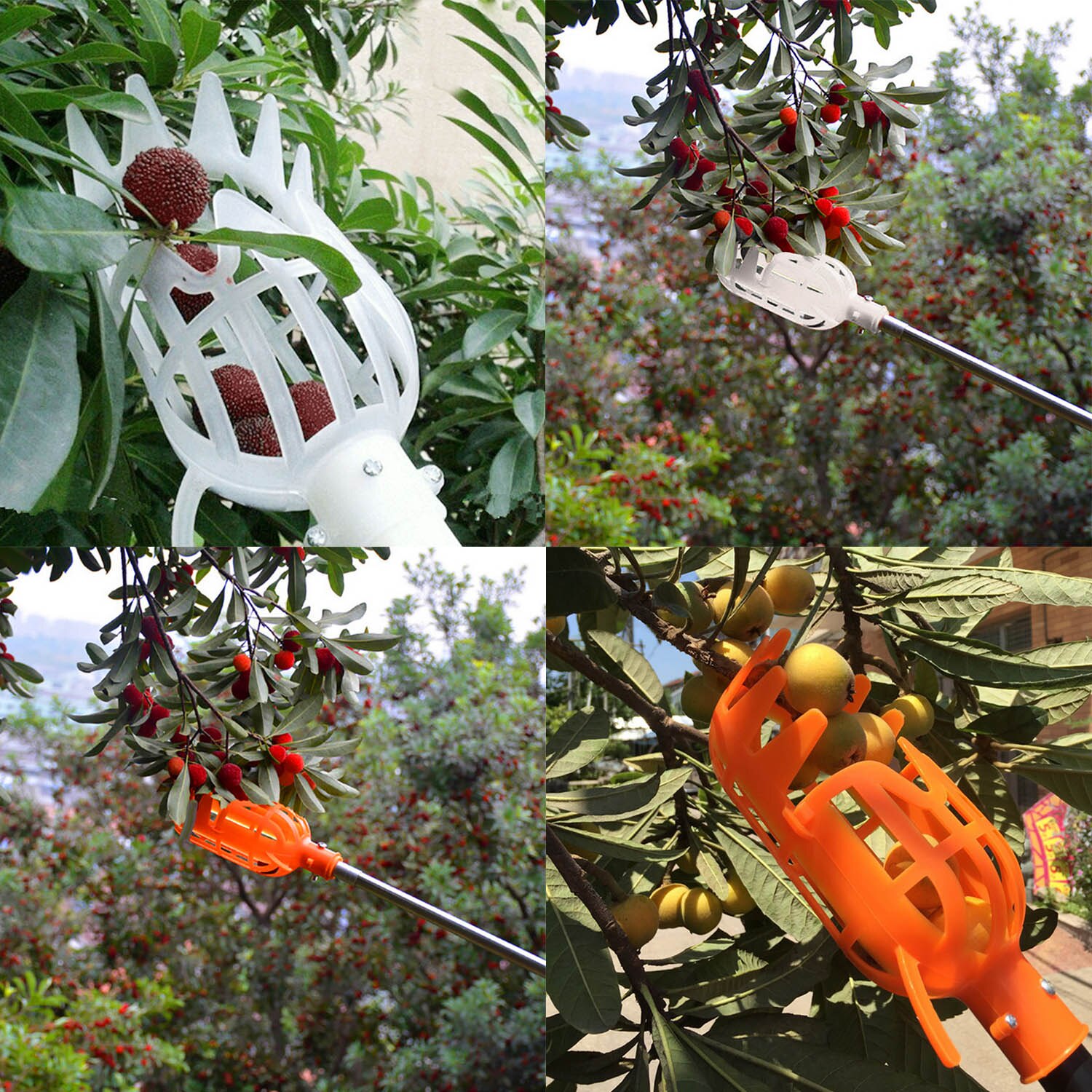 Aneng Plastic Fruit Picker Mand Hoofd Catcher Tuin... – Grandado