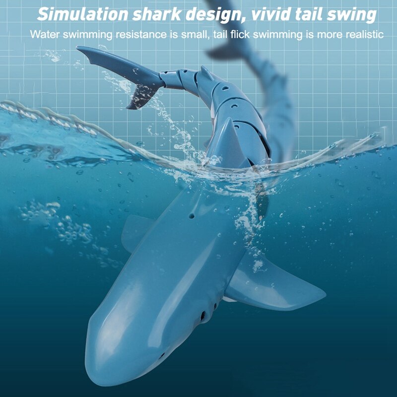 2.4G Remote Control Shark Toys Waterproof Children... – Grandado