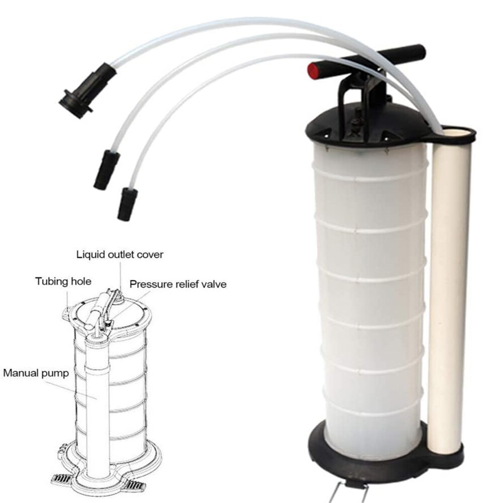 7L Oil Fluid Extractor Pump Petrol Fuel Transfer M... – Grandado