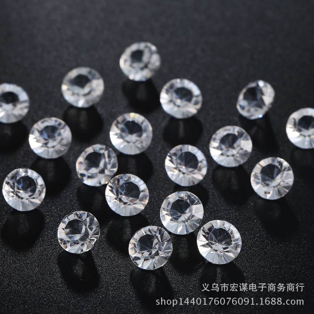 1000 500 8mm Transparent White Acrylic Diamonds We... – Vicedeal