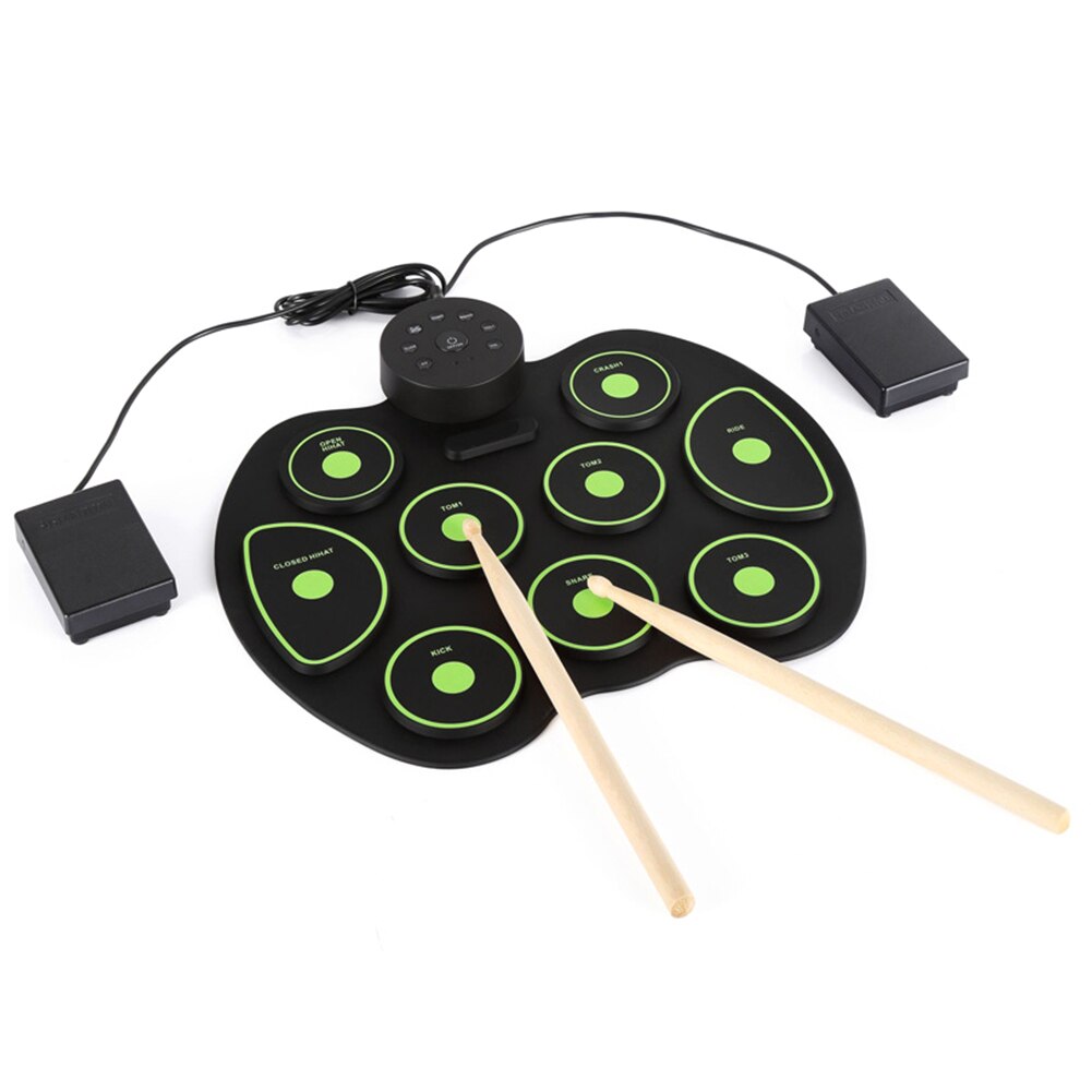 USB Roll-Up Silicon Drum Set Digital Electronic Dr... – Grandado