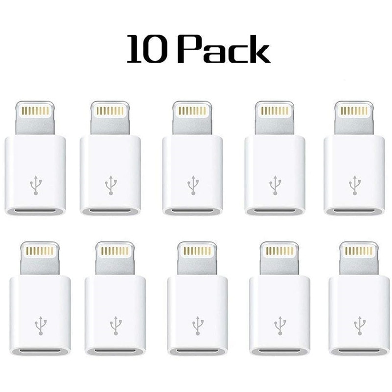 10 Pcs Mini Otg Micro Usb Bliksem Adapter Voor Iph... – Grandado