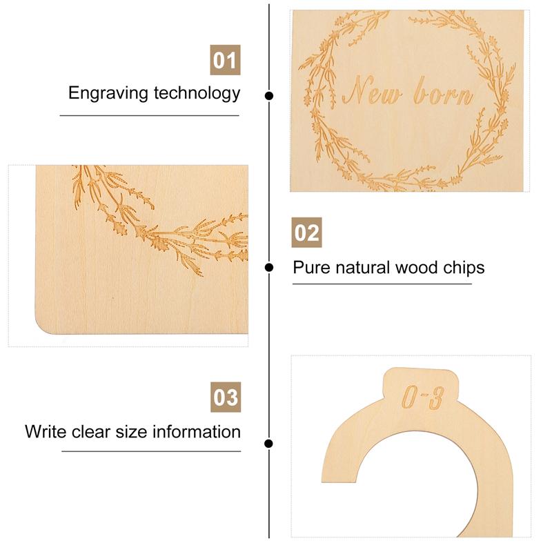 7Pcs Clothes Size Signs Wooden Appreal Signs Wardr... – Grandado