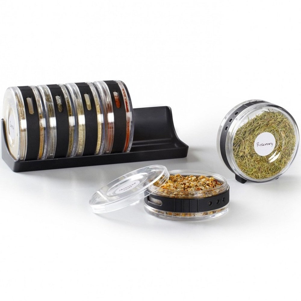 Seasoning box set Kitchen Cylindra jar for Spice R... – Grandado