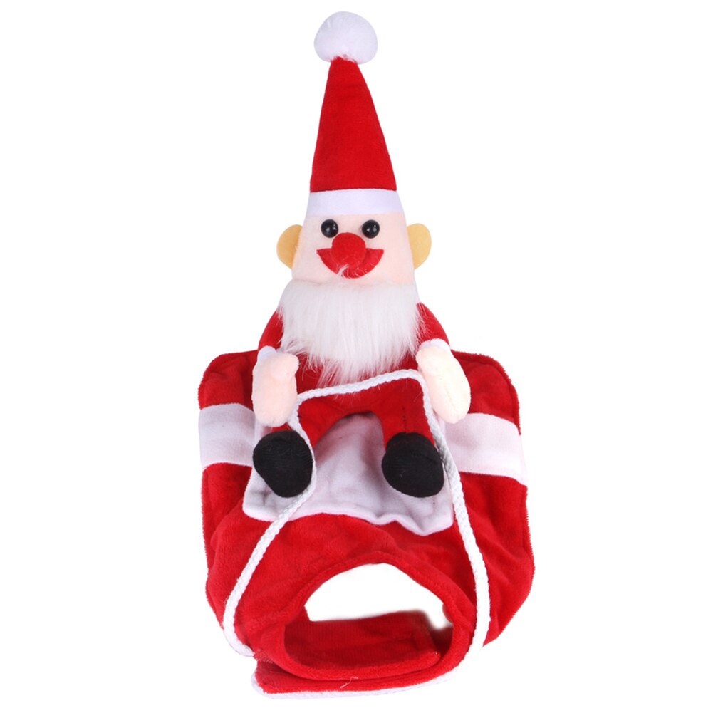 Pet Dogs Winter Christmas Santa Clothes Horse Ridi... – Vicedeal