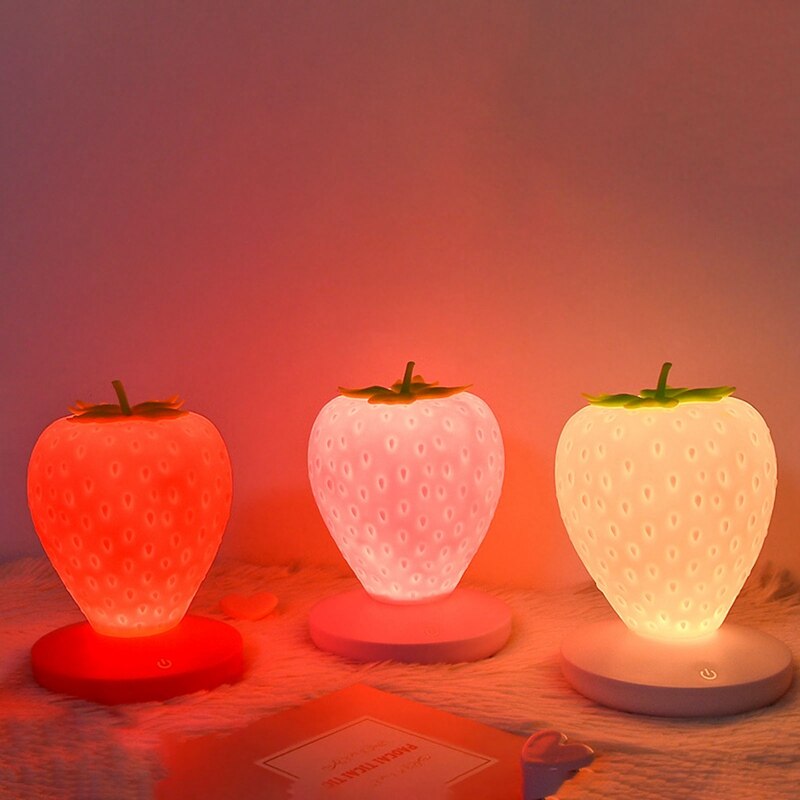 Strawberry USB Charging Touch Sensor Night Light N... – Grandado