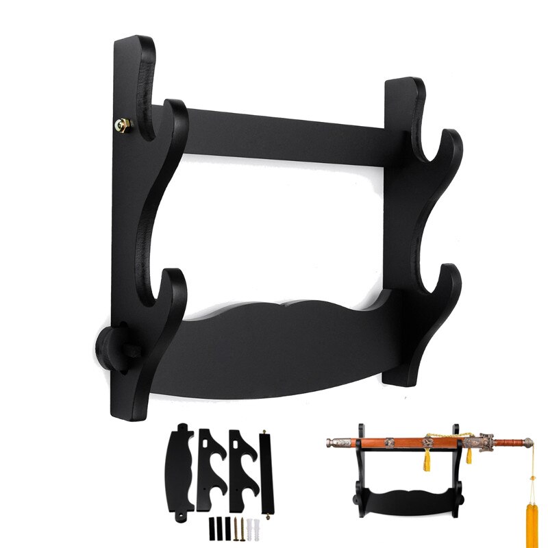 Zwarte Houten Wall Mount Samurai Zwaard Katana Hou... – Vicedeal