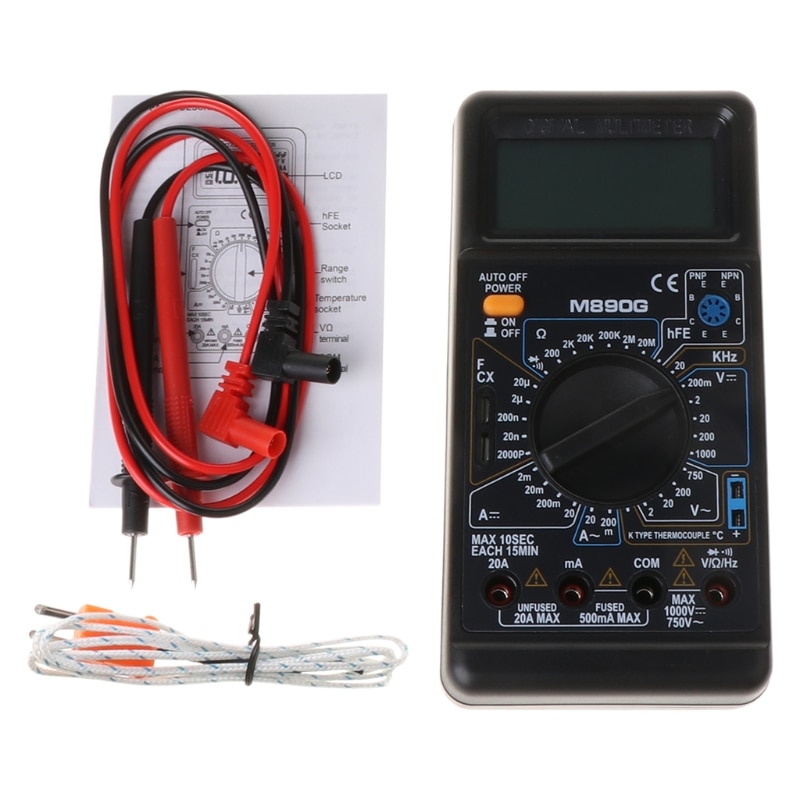 M890G Digitale Multimeter Dmm Ac Dc Volt Amp Ohm T... – Grandado