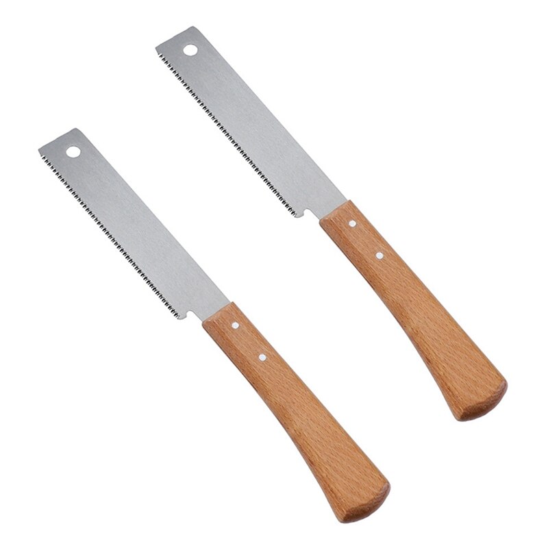 2X Mini Hand Saw for Woodworking Double Side SK5 C... – Vicedeal
