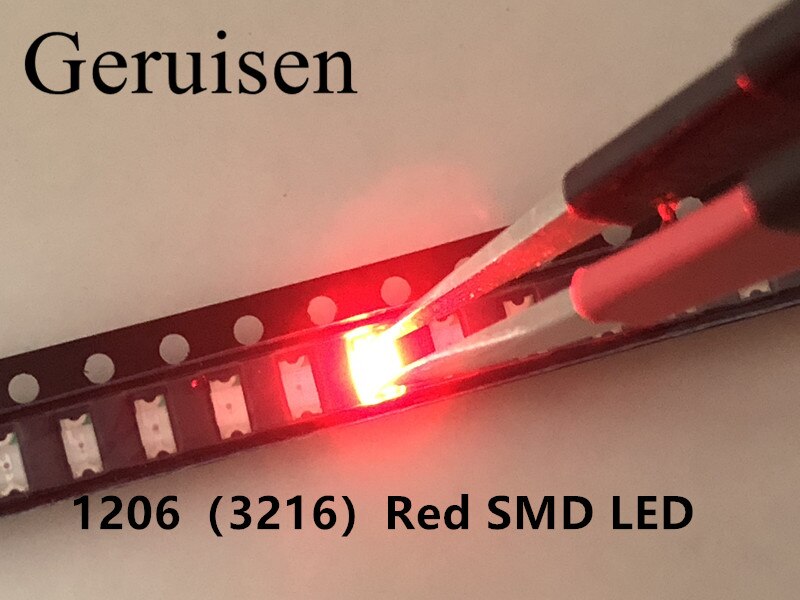 1000PCS 1206 red light light-emitting diode SMD LE... – Grandado