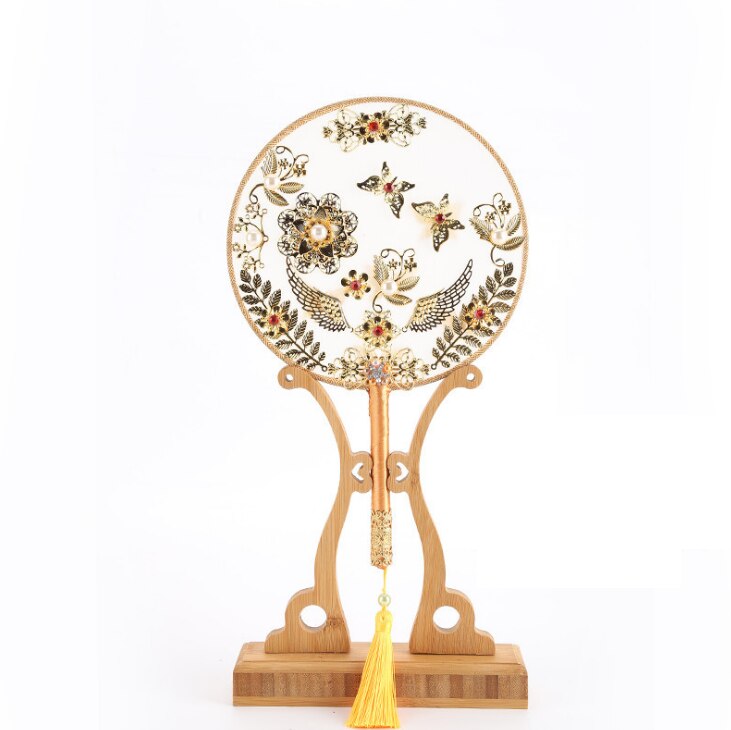 Exquisite Chinese Birds Palace Hand Fans Wedding F... – Grandado
