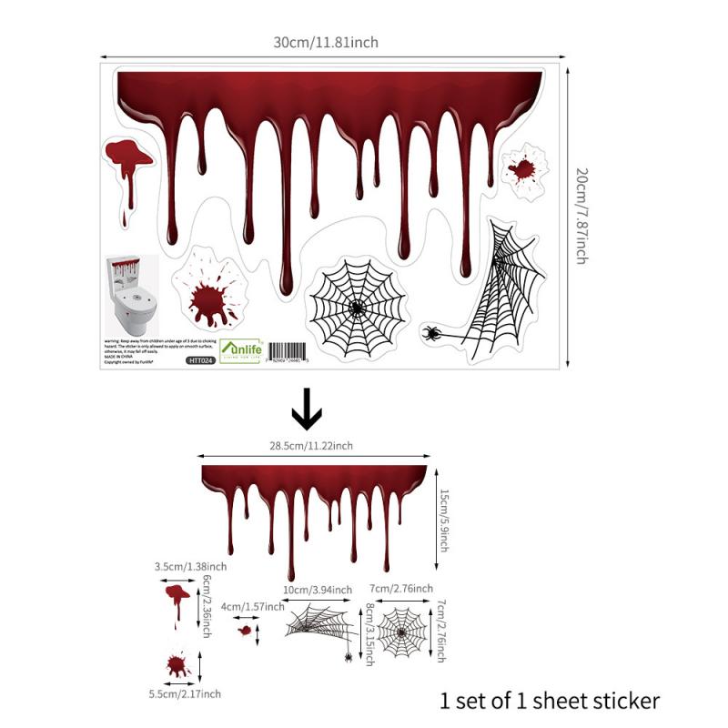 Blooding Handprint Foot Wallpaper Glass Window Hal... – Grandado