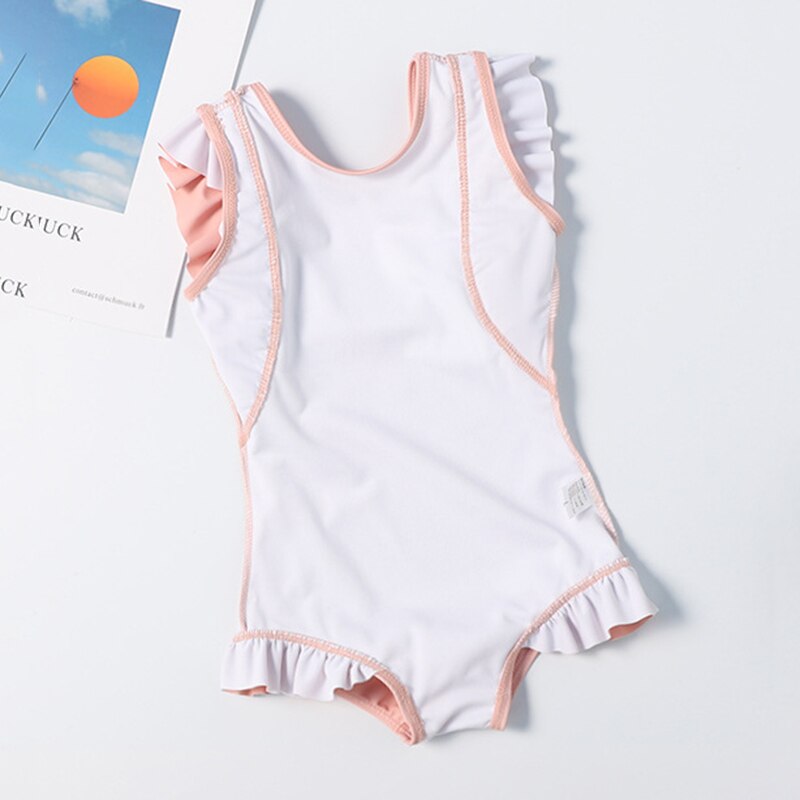 Baby Toddler Girl Flounce Sleeveless One-Piece Swi... – Grandado