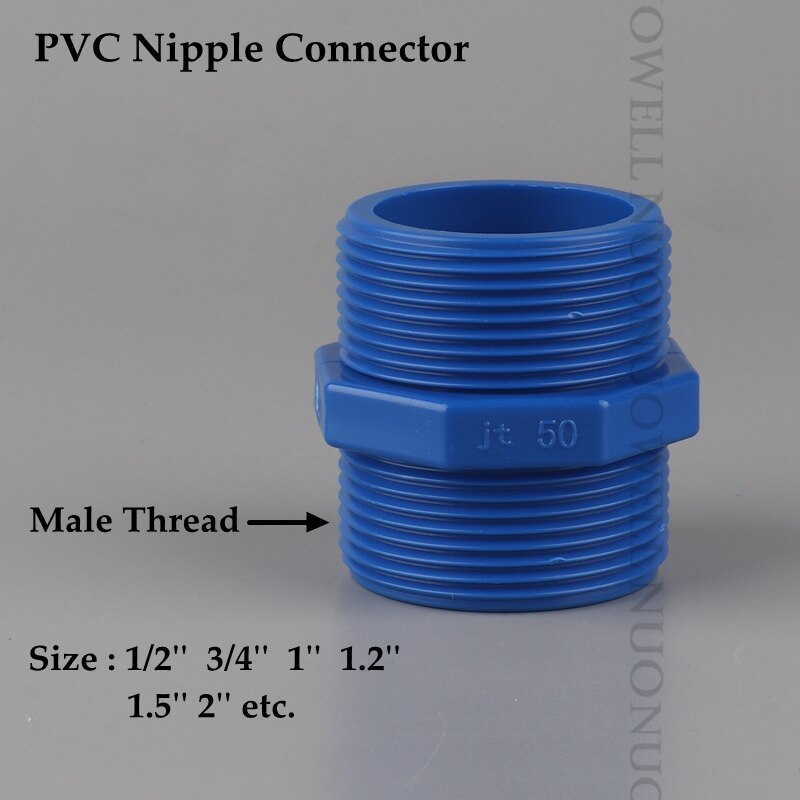 1/2 "~ 2" Außengewinde PVC Nippel Anschluss PVC Ro... – Grandado