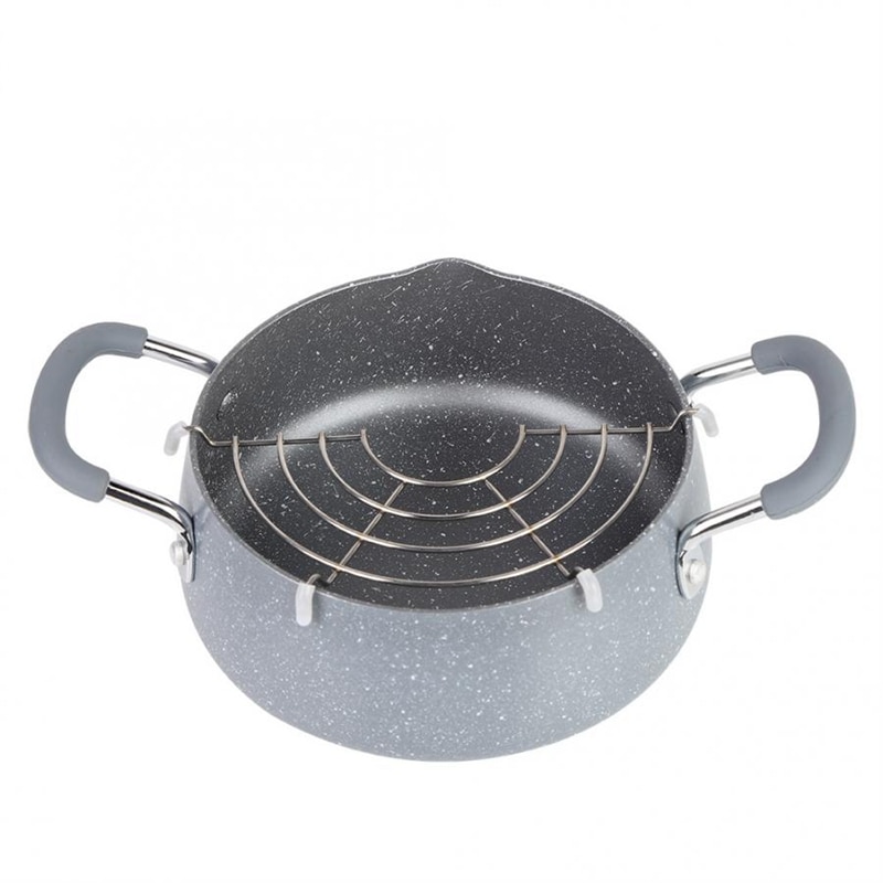 Tempura Frying Pot Japanese Style Deep Fryer Potab... – Grandado